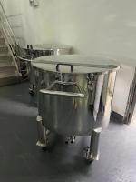 China Sanitary RO Water Treatment Plant Tank Stainless Steel Half Open Lid Storage Tank for sale