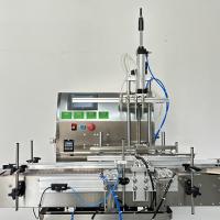 China liquid detergent 4 Nozzles Liquid Magnetic Pump Filling Machine for sale