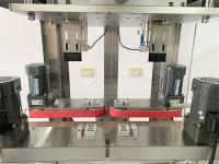 China Automatic Cosmetic Cream Filling Line Cap Pressing Screwing Machine for sale