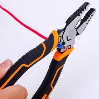 China Burnished 12mm Cable Combination Pliers HRC62 Automotive Hose Pliers for sale