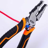 China Orange Black 63 HRC Combination Cutting Plier 200mm Combination Pliers for sale