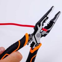 China Heavy Duty Gripping Industrial Circlip Pliers 200mm Insulated Combination Plier for sale