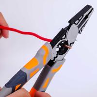 China 319.7g TPR Handle Combination Pliers 3mm Wire Rope Crimping Tool for sale