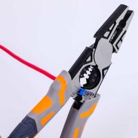 China 319.7g TPR Handle Combination Pliers 3mm Wire Rope Crimping Tool for sale