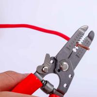China 155mm Stainless Steel  MultiPurpose Wire Strippers Cable Sheath Stripping Tool for sale