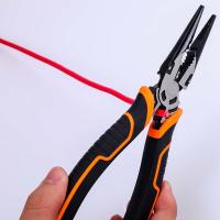 China C1055 60CrV 8 Inch Insulated Long Nose Pliers Long Nose Clamp Pliers for sale