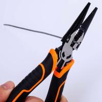 China C1055 60CrV 8 Inch Insulated Long Nose Pliers Long Nose Clamp Pliers for sale
