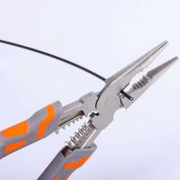 China 232mm Burnished Long Skinny Pliers Long Handle Pliers High Leverage for sale