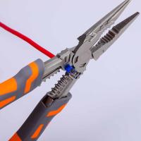 China 234mm Fishing Long Nose Pliers Long Nose Tool DIN ANSI for sale
