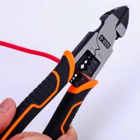 China Side Cutting Multifunction Pliers Hardened Cutting Industrial Cable Striper for sale