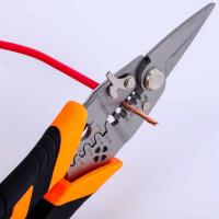 China 4Cr13 Cutting Stainless Steel Combination Shears Wire Stripper And Crimper for sale