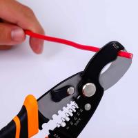 China 185mm Electrical Cable Stripping Tool 5 In 1 Fiber Optic Cable Cutter for sale