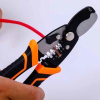 China 185mm Electrical Cable Stripping Tool 5 In 1 Fiber Optic Cable Cutter for sale
