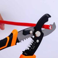 China 185mm Electrical Cable Stripping Tool 5 In 1 Fiber Optic Cable Cutter for sale