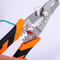 China 185mm 160g Wire Strippers Multi Purpose Scrap Cable Stripping Wire Cutting Crimping Winding, Splitting Hand Tools 4Cr13 for sale