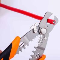China 185mm 160g Wire Strippers Multi Purpose Scrap Cable Stripping Wire Cutting Crimping Winding, Splitting Hand Tools 4Cr13 for sale