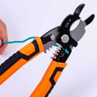 China HRC52 Cable Wire Strippers 65Mn Cable Wire Stripping Tool With Safety Locker for sale