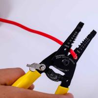 China Wire Strippers with Soft Handle and Integrated Opening Spring for Heavy Duty Cutting for sale