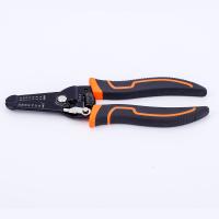 China 175mm Multi Purpose Wire Strippers Cable Stripping Tool With Safety Locker And Soft Handle for sale