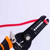 China 175mm Multi Purpose Wire Strippers Cable Stripping Tool With Safety Locker And Soft Handle for sale
