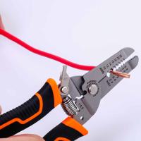 China 17.5cm Wire Strippers HRC52 Small Wire Stripping Tool Industrial Grade for sale