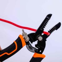 China 175mm 65Mn Scrap Wire Stripper Cable Wire Stripper Crimper 105g for sale