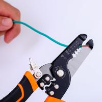 China 132g Alloy Steel Wire Strippers Wire Soft Handle Cutting And Stripping Wire for sale
