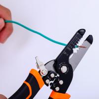 China 132g Alloy Steel Wire Strippers Wire Soft Handle Cutting And Stripping Wire for sale