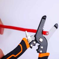 China 132g Alloy Steel Wire Strippers Wire Soft Handle Cutting And Stripping Wire for sale