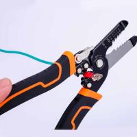 China 132g Alloy Steel Wire Strippers Wire Soft Handle Cutting And Stripping Wire for sale