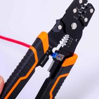 China 185mm Wire Strippers Wire Cutter Tip Wire Grip Twist with Safety Locker for Easy Cutting for sale