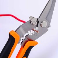 China 266g Long Cuttings Combination Shears Multifunctional Stainless Steel Wire Cutter for sale