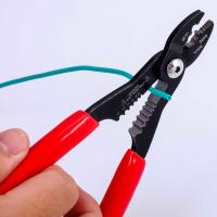 China Compact Wire Stripper 4-in-1 Multi Purpose Electricians Plier Wire Crimper Cutter and Gripper for sale