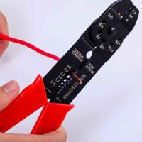 China 215mm MultiPurpose Cable Stripper Professional Wire Strippers with Safety Locker Multifunction stripper for sale