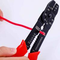 China 215mm MultiPurpose Cable Stripper Professional Wire Strippers with Safety Locker Multifunction stripper for sale