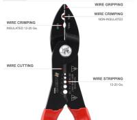 China Compact Wire Stripper 4-in-1 Multi Purpose Electricians Plier Wire Crimper Cutter and Gripper for sale