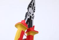 China 9inch Powerful Insolated Tools Precise Multifunction Cable Stripping Pliers 62 HRC 1000V for sale