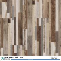 China Fire Proof SPC Click Lock Mixed Spelling Wood Flooring Plank 7x48 Inches 4mm Thick for sale