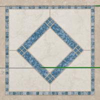 China Large PVC Self Adhesive Geometry Puzzle Square Floor Tile for sale