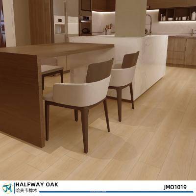 China Waterproof SPC Flooring 4mm Thick Oak Wood Plank for Bedroom Living Room Easy Click Installation for sale