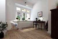 China PVC Self Adhesive Wood Puzzle Floor Tile 12x12 Inch 2.0mm Thick for Bathroom Kitchen for sale