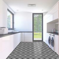 China PVC Self Adhesive Patterned Retro Tile Bathroom Floor For Budget-Friendly Projects for sale
