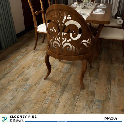 China 9mm 8mm 7mm SPC Pine Wood Flooring Plank Layered Structure for sale