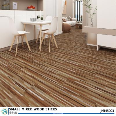 China Large Natural SPC Mixed Spelling Wood Flooring Plank 7x48 Inch for Modern Interiors for sale