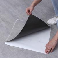 China White PVC Self Adhesive Marble Stone Square Floor Tile 12x12 Inch 1.2mm Thickness for sale
