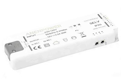 China Ultra Thin 60W LED Power Supply 12V 24V IP20 for Cabinet Showcase Retail Display Lighting for sale