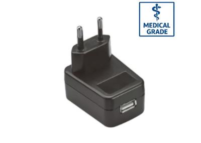 China 12W Medical Power Adapter 5V2.4A 24V0.5A IEC60601 Certified Low Leakage Current for sale