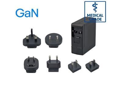 China 48W GaN Medical AC DC Adapter IEC60601 12V 4A 24V 2A 2xMOPP Low Leakage Power Supply for sale