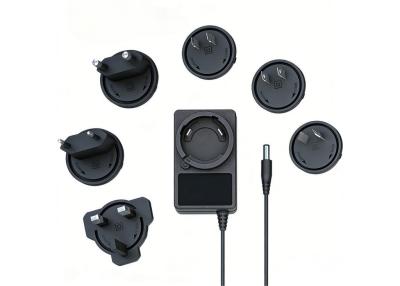 China 24W Swappable Power Adapter 12V 2A 9V 2A Output for CCTV WiFi Routers for sale