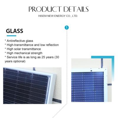 China Hisem 550w Monocrystalline Solar Panels Sun Power Solar Panel Suppliers M10 182mm*91mm for sale